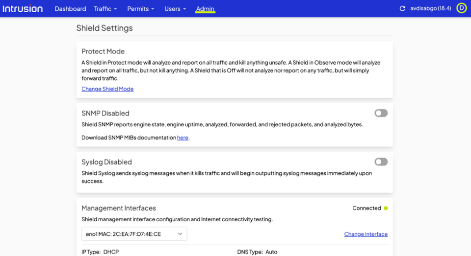 Shield On Premise Manual - Intrusion